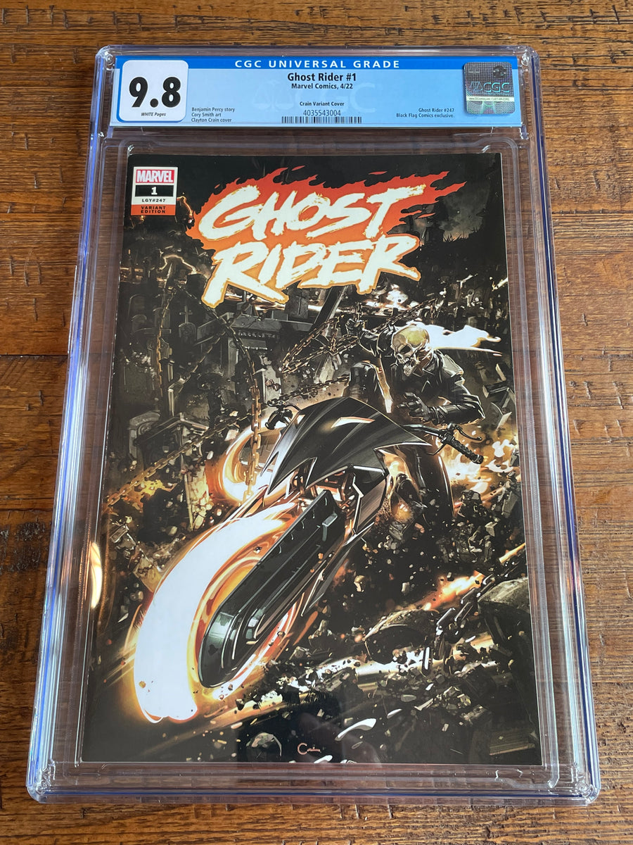 GHOST RIDER #1 CGC 9.8 CLAYTON CRAIN TRADE DRESS VARIANT-A – East Side ...