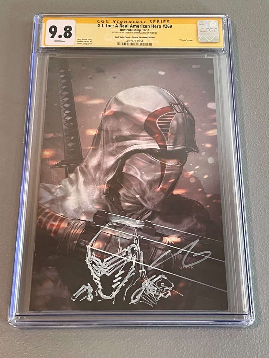 G.I. JOE #269 CGC SS 9.8 JOHN GIANG SIGNED & SKETCH STORM SHADOW VIRGI ...