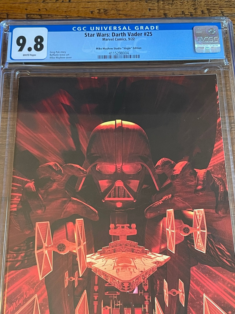 STAR WARS DARTH VADER #25 CGC 9.8 MIKE MAYHEW VIRGIN VARIANT-B – East ...