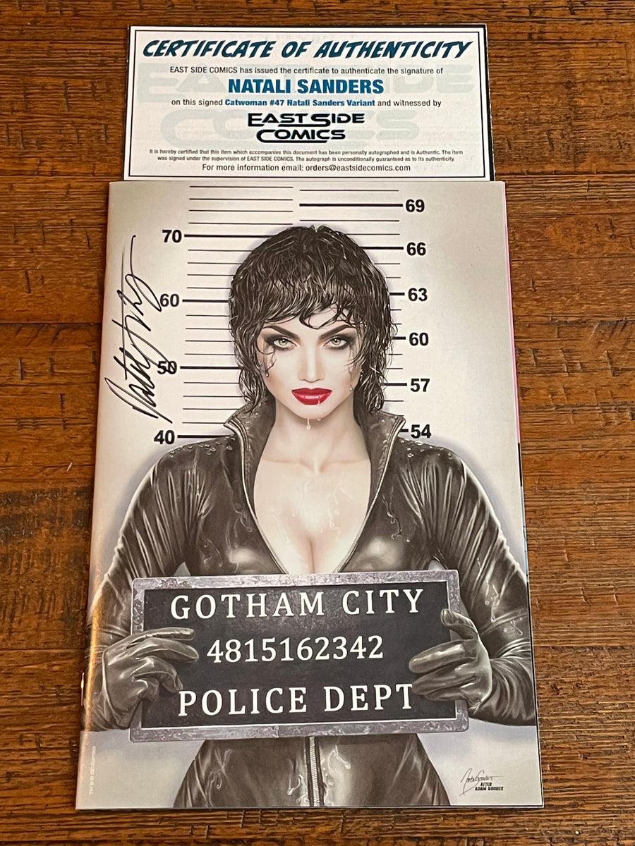 CATWOMAN #47 NATALI SANDERS SIGNED W/ COA HOMAGE VIRGIN VARIANT-B ...