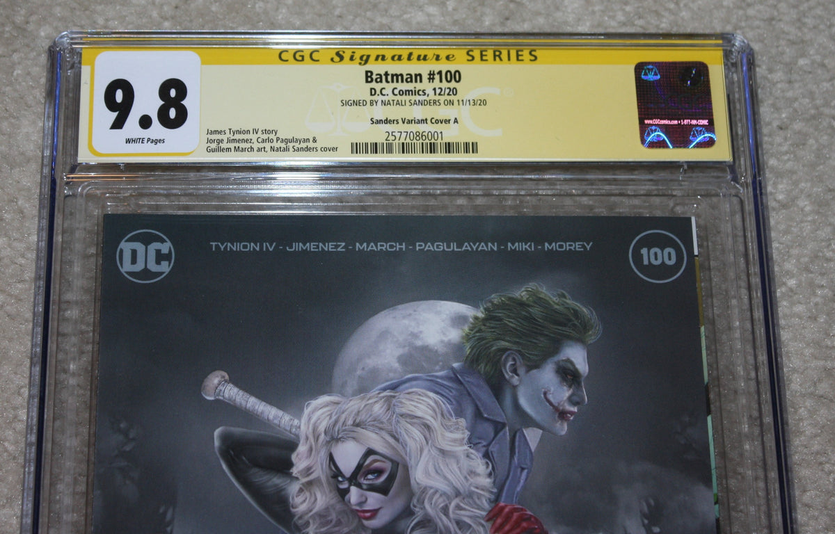 BATMAN #100 CGC SS 9.8 NATALI SANDERS HARLEY QUINN TRADE DRESS VARIANT ...