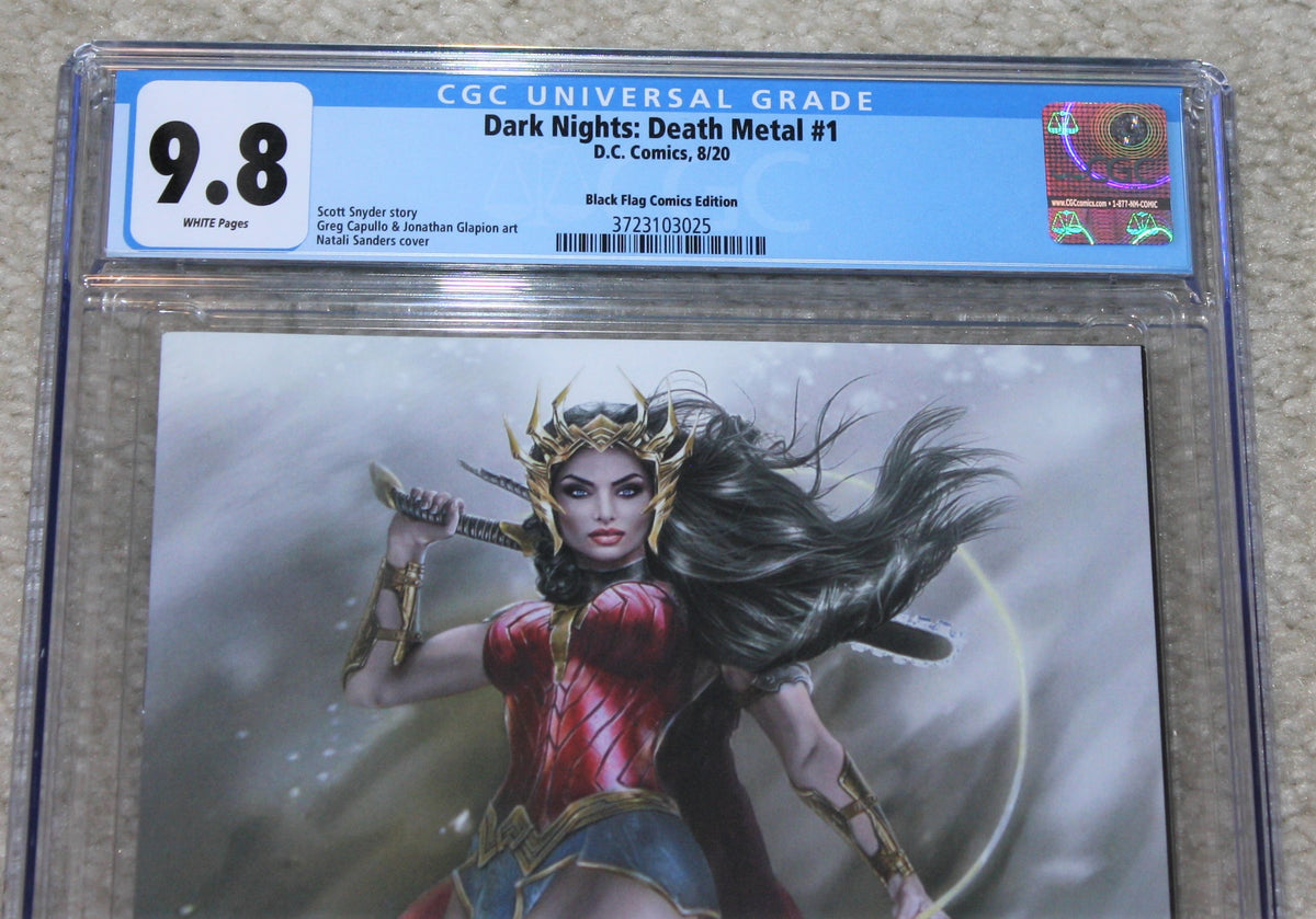 DARK NIGHTS DEATH METAL #1 CGC 9.8 NATALIE SANDERS WONDER WOMAN VIRGIN ...