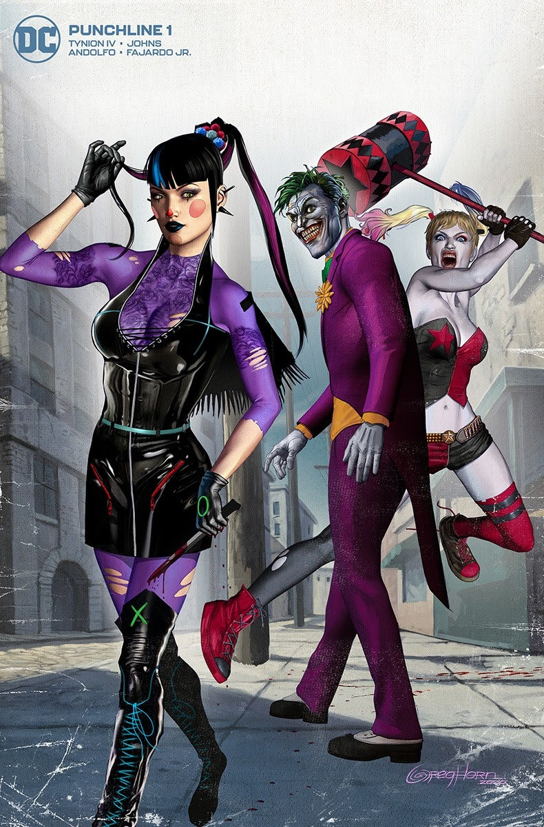 PUNCHLINE #1 GREG HORN EXCLUSIVE VARIANTS 3-PACK ORIGIN HARLEY QUINN ...