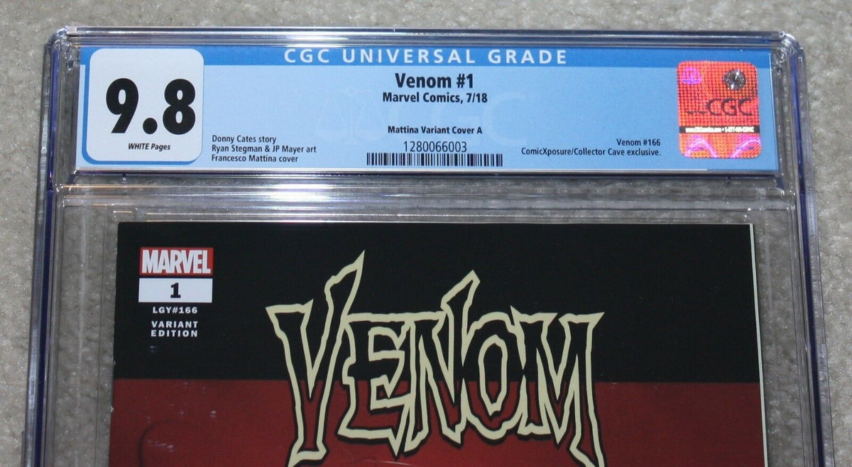 VENOM #1 CGC 9.8 FRANCESCO MATTINA LOGO VARIANT A SPIDER-MAN – East ...