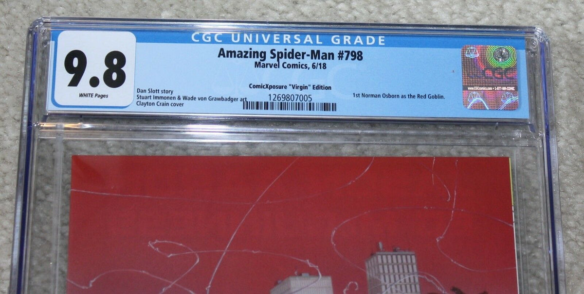 AMAZING SPIDER-MAN 798 CGC 9.8 CLAYTON CRAIN VIRGIN VARIANT RED GOBLIN ...