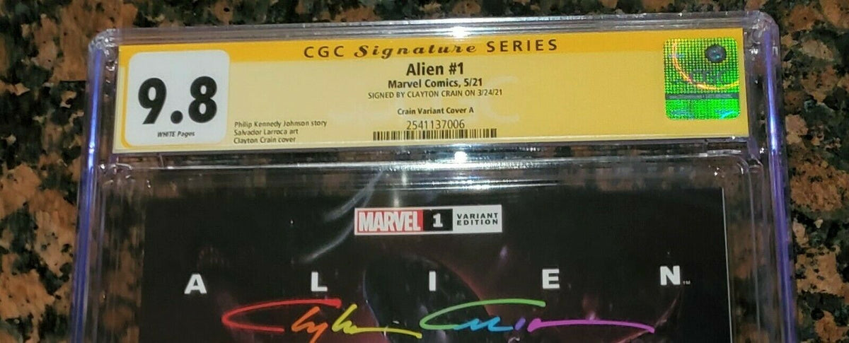 ALIEN #1 CGC SS 9.8 CLAYTON CRAIN INFINITY SIGNED TRADE DRESS VARIANT ...